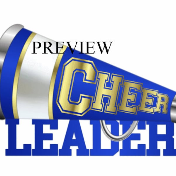 Royal Gold Cheerleader Clipart - Etsy