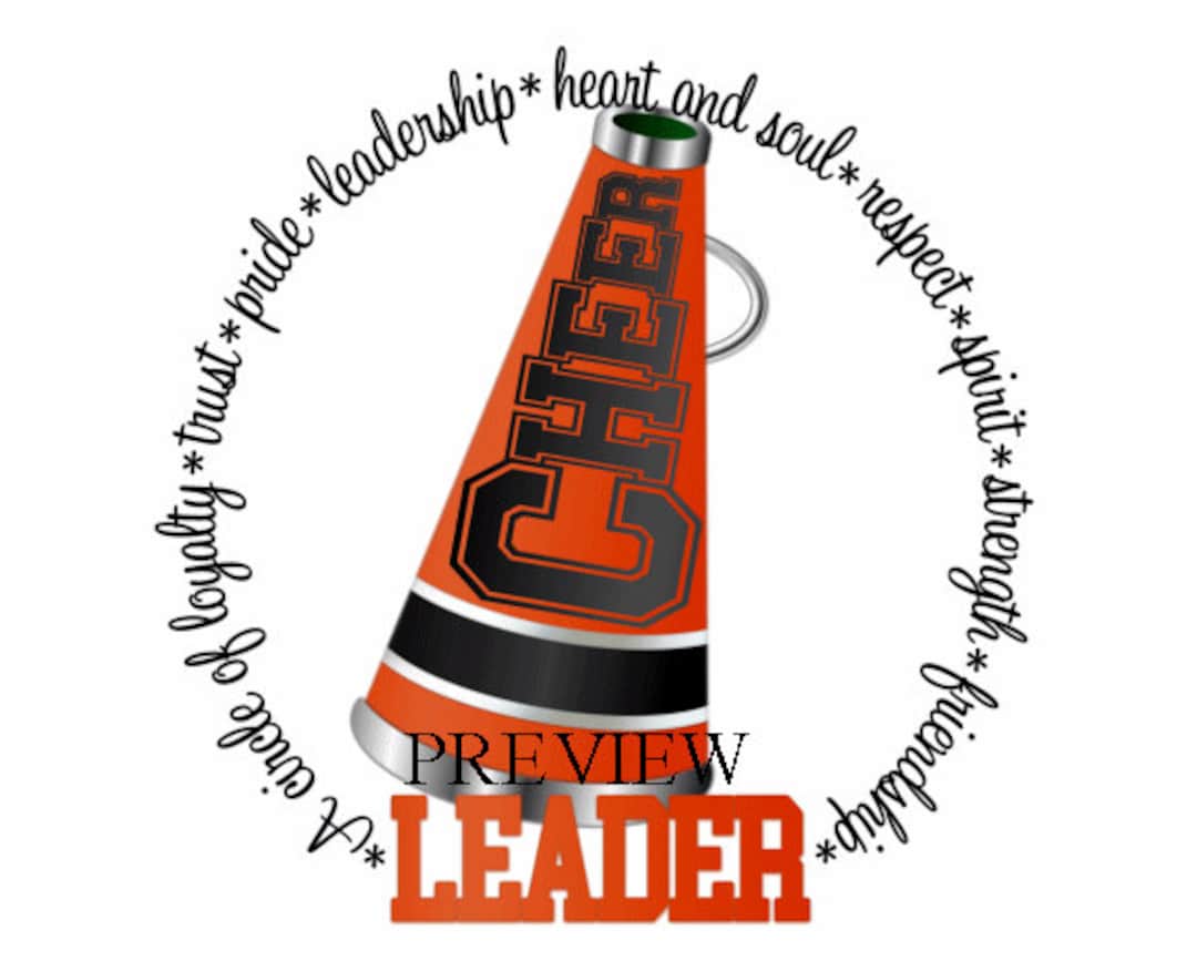 Cheerleader Clip Art, MANY COLORS, Orange Black Cheer Clipart ...