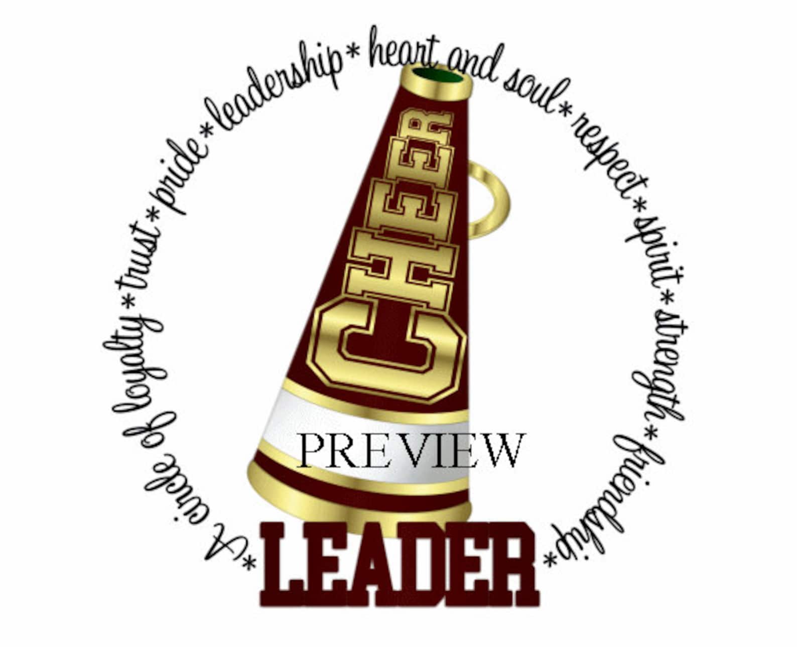 Cheerleader Clip Art, MANY COLORS, Maroon Gold Cheer Clipart ...