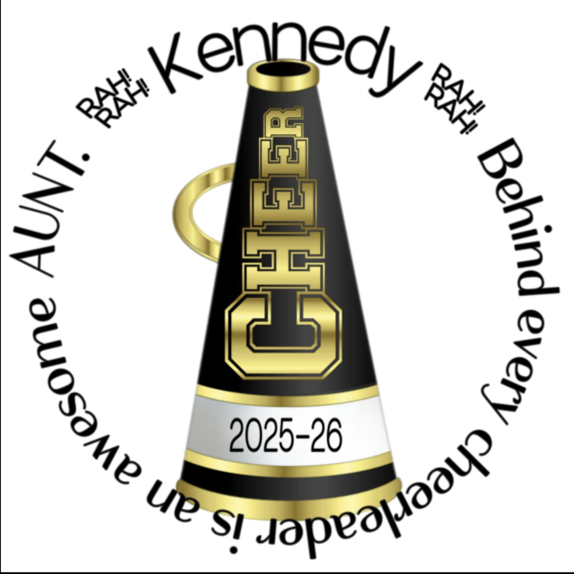 NEW! Custom Cheer Aunt Megaphone Clip Art, 2025 2026, Black Gold ...
