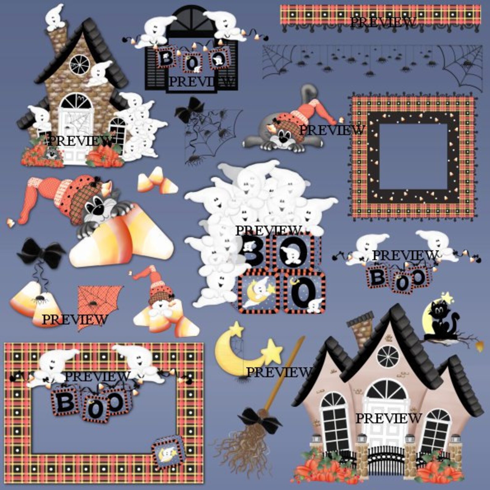 Trick or Haunt Make Your Own Halloween Party Favors Kits Invitation ...