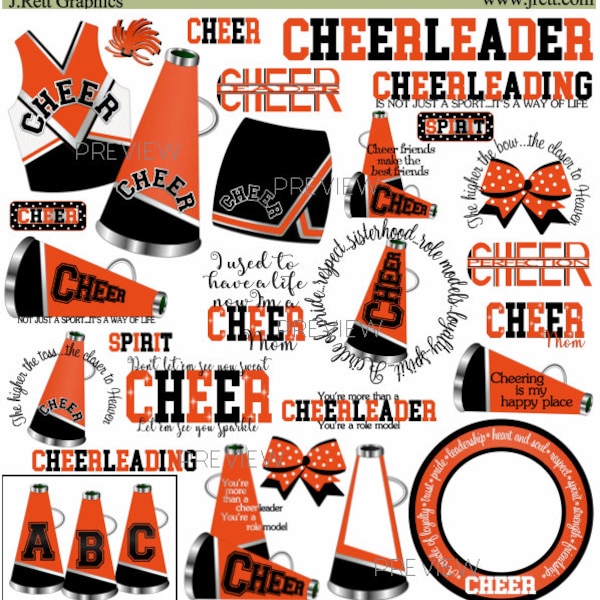 Orange Cheerleader - Etsy