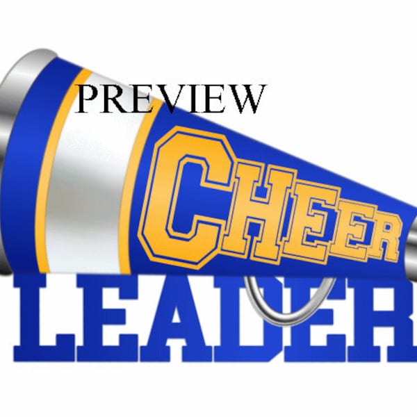 Royal Gold Cheerleader Clipart - Etsy