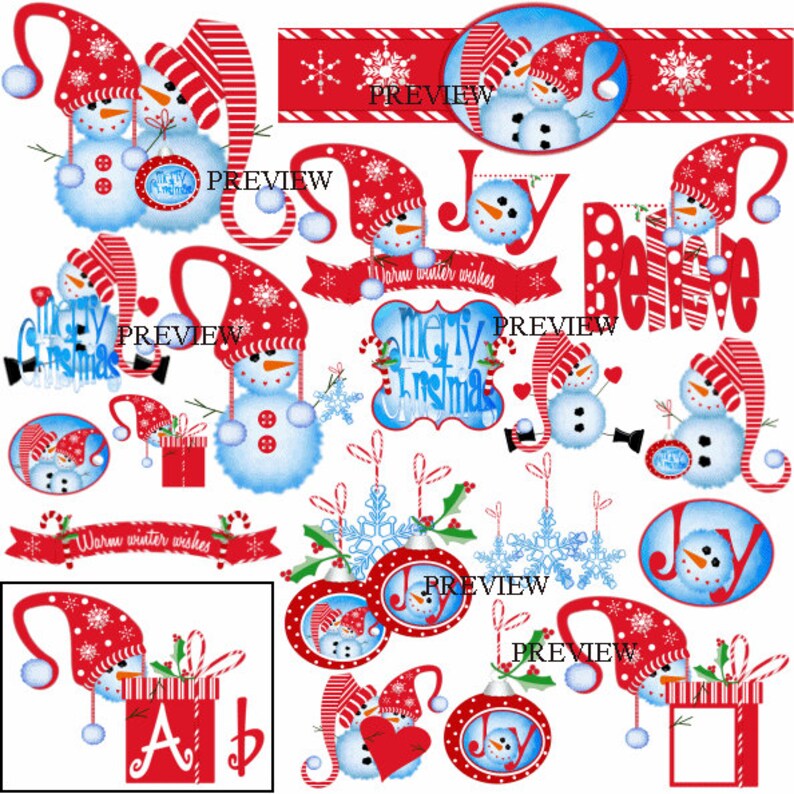 Candy Cane Snowman Clipart Make Your Own Christmas Party Favors, DIY ...