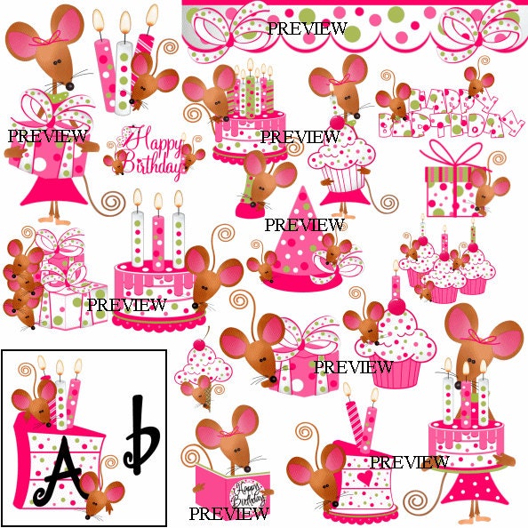 Mouse Tails Birthday Wishes - Etsy