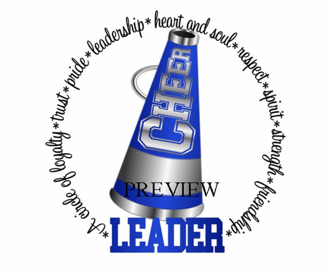 Cheerleader Clip Art, MANY COLORS, Royal Blue Silver Cheer Clipart ...