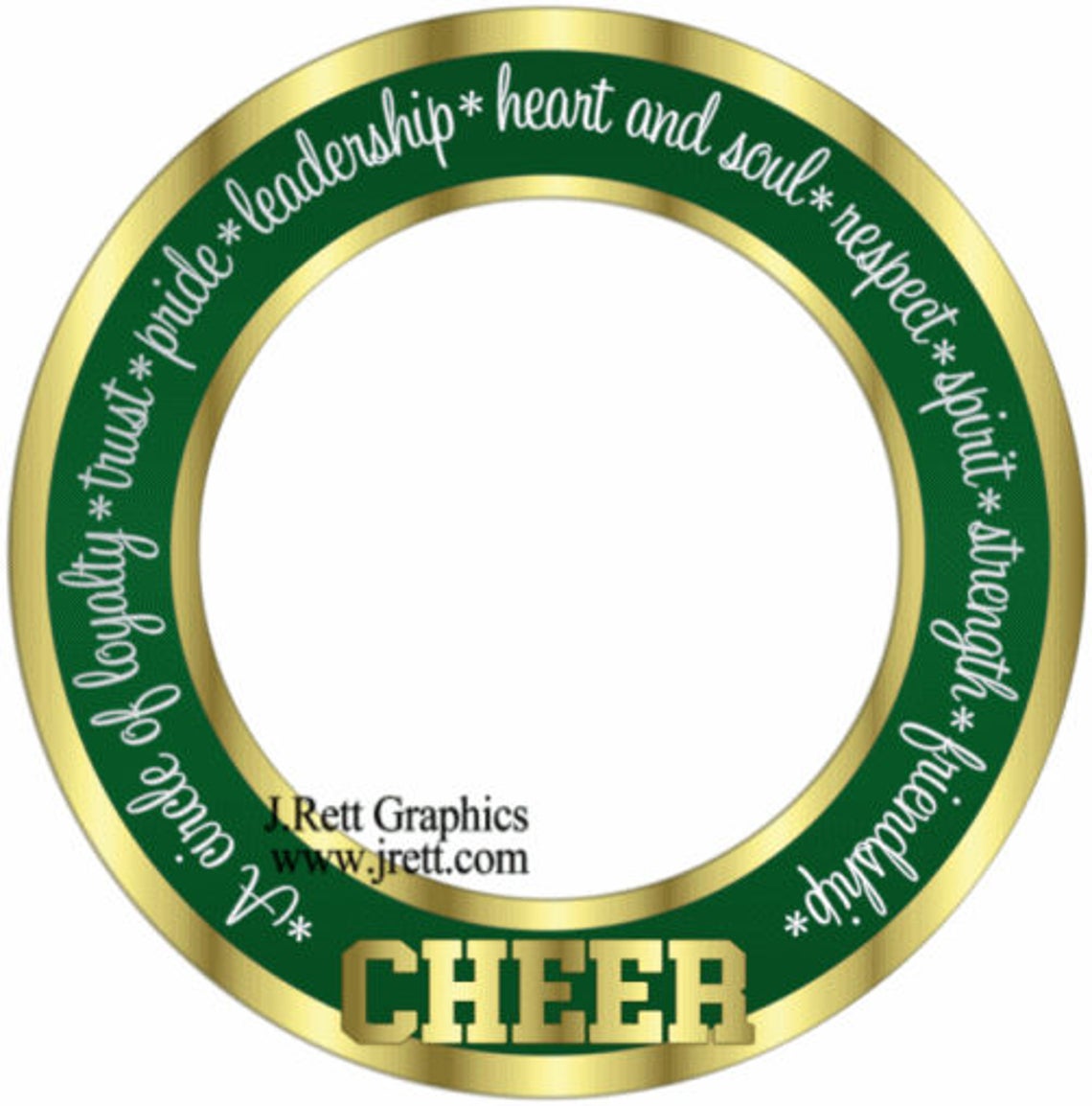 Cheer Clipart, MORE COLORS, 50+ Graphics, Green Gold Cheerleader Clip ...