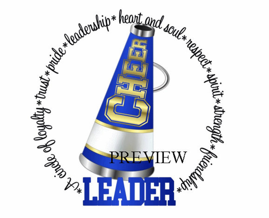 Cheerleader Clip Art, MANY COLORS, Royal Blue Gold Cheer Clipart ...