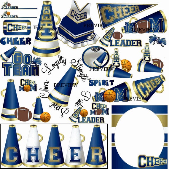 Football And Cheerleading Clipart Borders