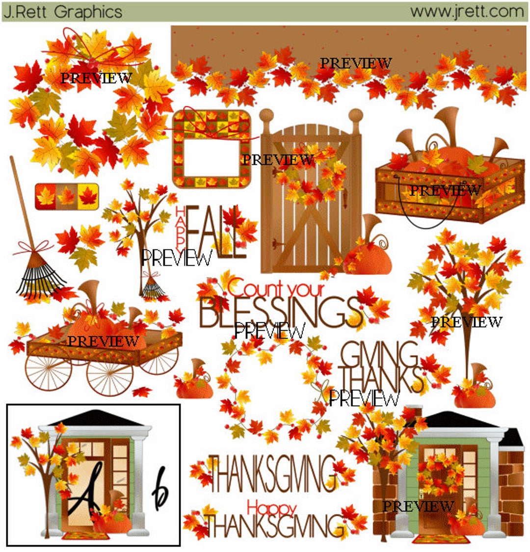 Shades of Autumn Make Your Own Fall Thanksgiving Party Kits DIY ...