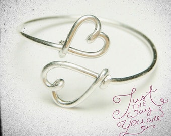 Two hearts ring | Etsy