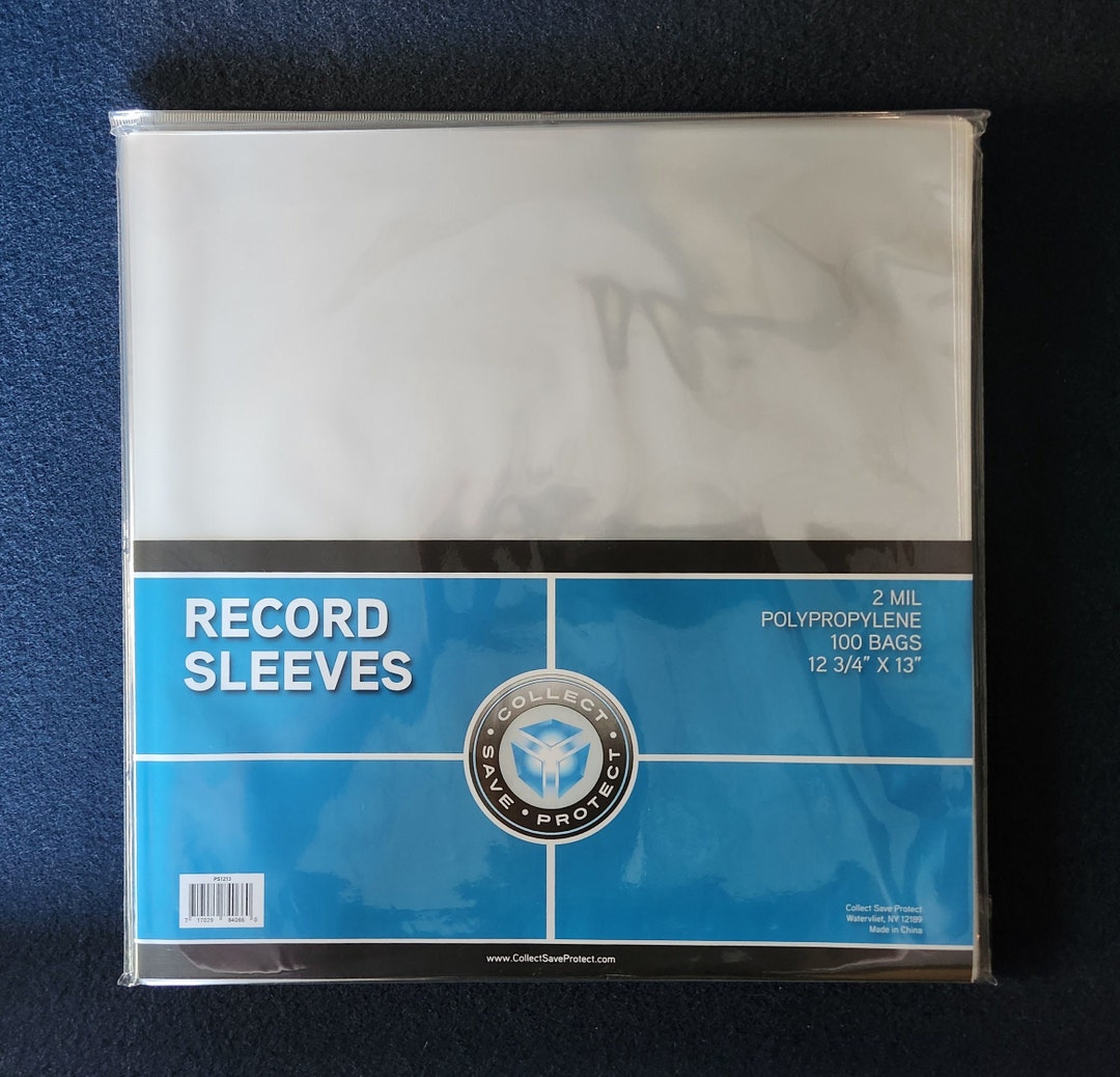 100 Plastic Outer Sleeves Vinyl Record 12" LP Album 33 RPM Plastic ...