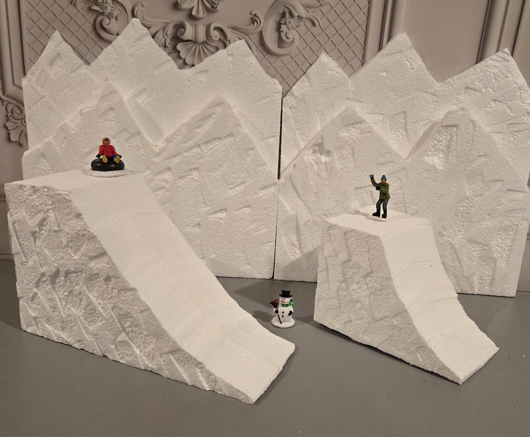 Ski Slope for Village Displays- Styrofoam - Etsy