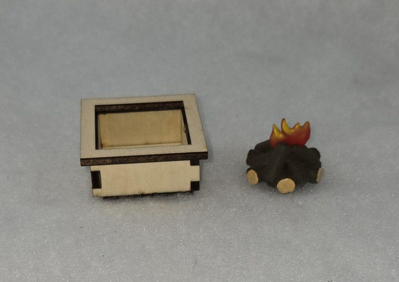 Mini Fire Pit/campfire- for Mini Village and Crafts - Etsy