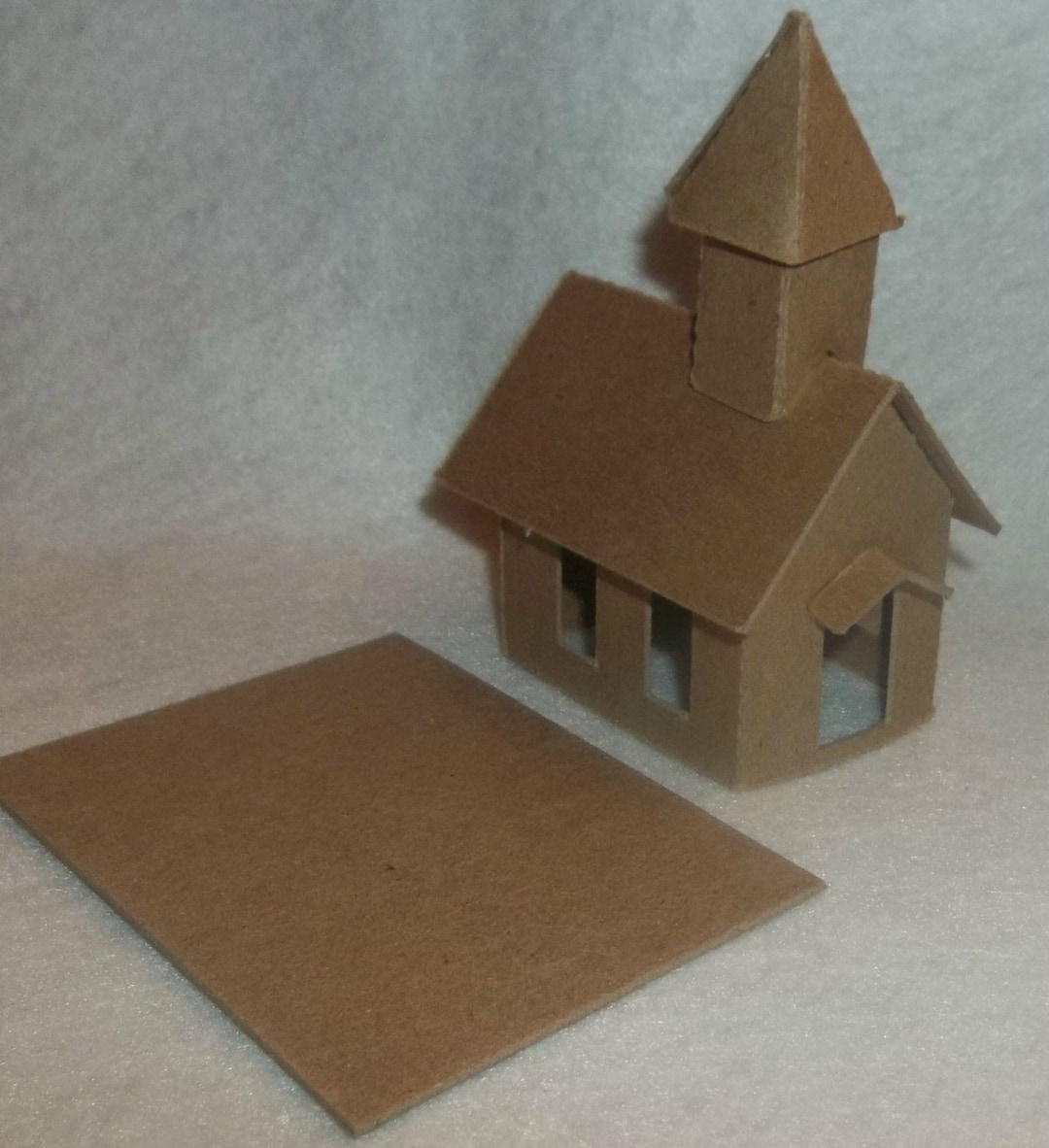 Putz Style Christmas House- Mini Church - Etsy