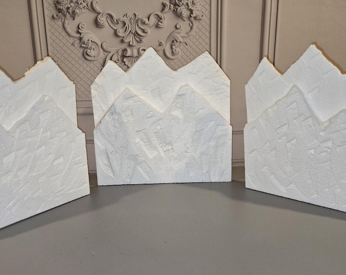 Snowy Mountain for Village Displays- Styrofoam - Etsy