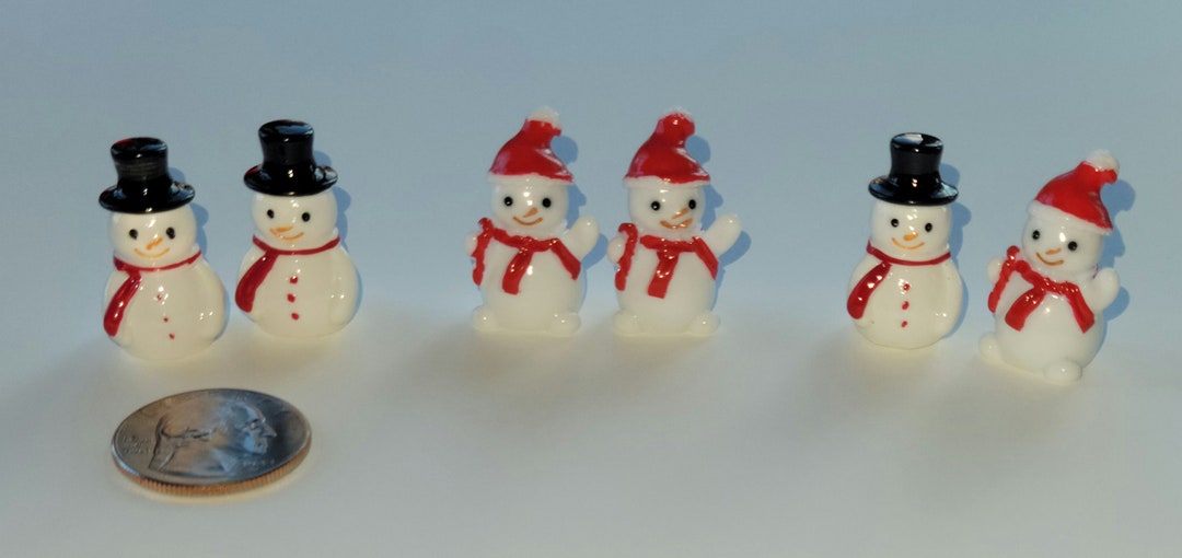 Mini Snowman- Set of 2 - Etsy