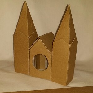 CATHEDRAL-DIY - Putz Style Cardboard Church - Etsy
