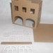 DIY Cardboard Putz Style Houses- Fire Station - Etsy