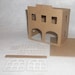 DIY Cardboard Putz Style Houses- Fire Station - Etsy
