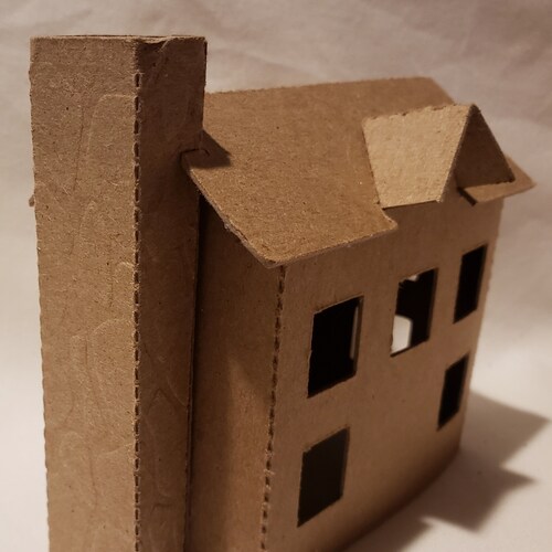 Putz Style House SALTBOX HOUSE-DIY Little Village Cardboard - Etsy