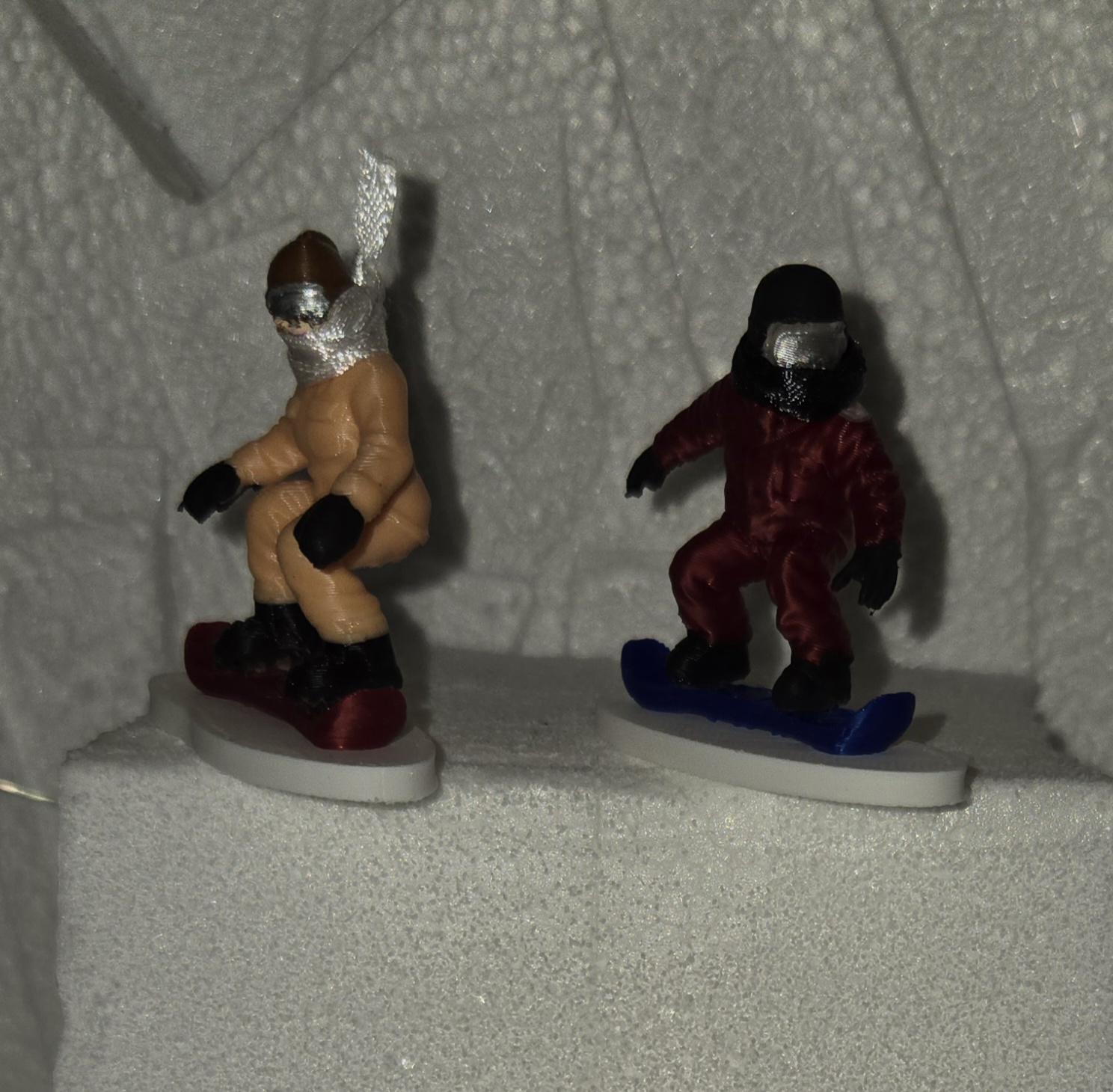 Mini Snowboarder/sledder/snow Tuber- Great for Christmas Villages! - Etsy