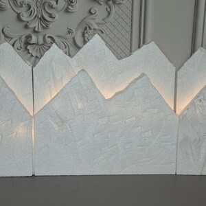 Snowy Mountain for Village Displays- Styrofoam - Etsy