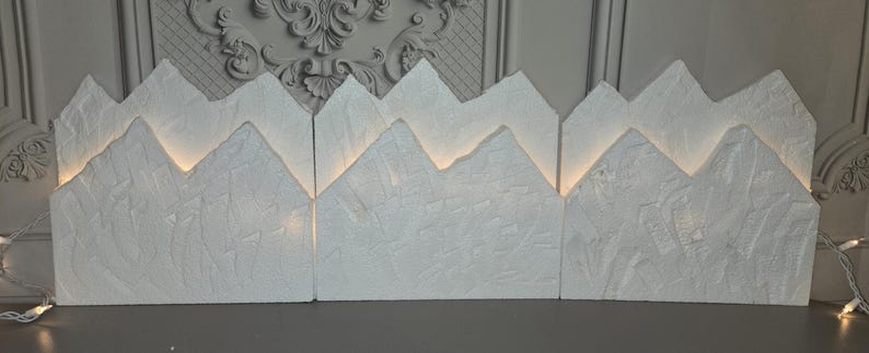 Snowy Mountain for Village Displays- Styrofoam - Etsy