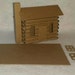 Little Village Cardboard Putz Style Log Cabin - Etsy