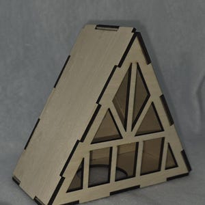 WOODEN A-frame House and Chalet- Paint & Decorate Your Own Village ...