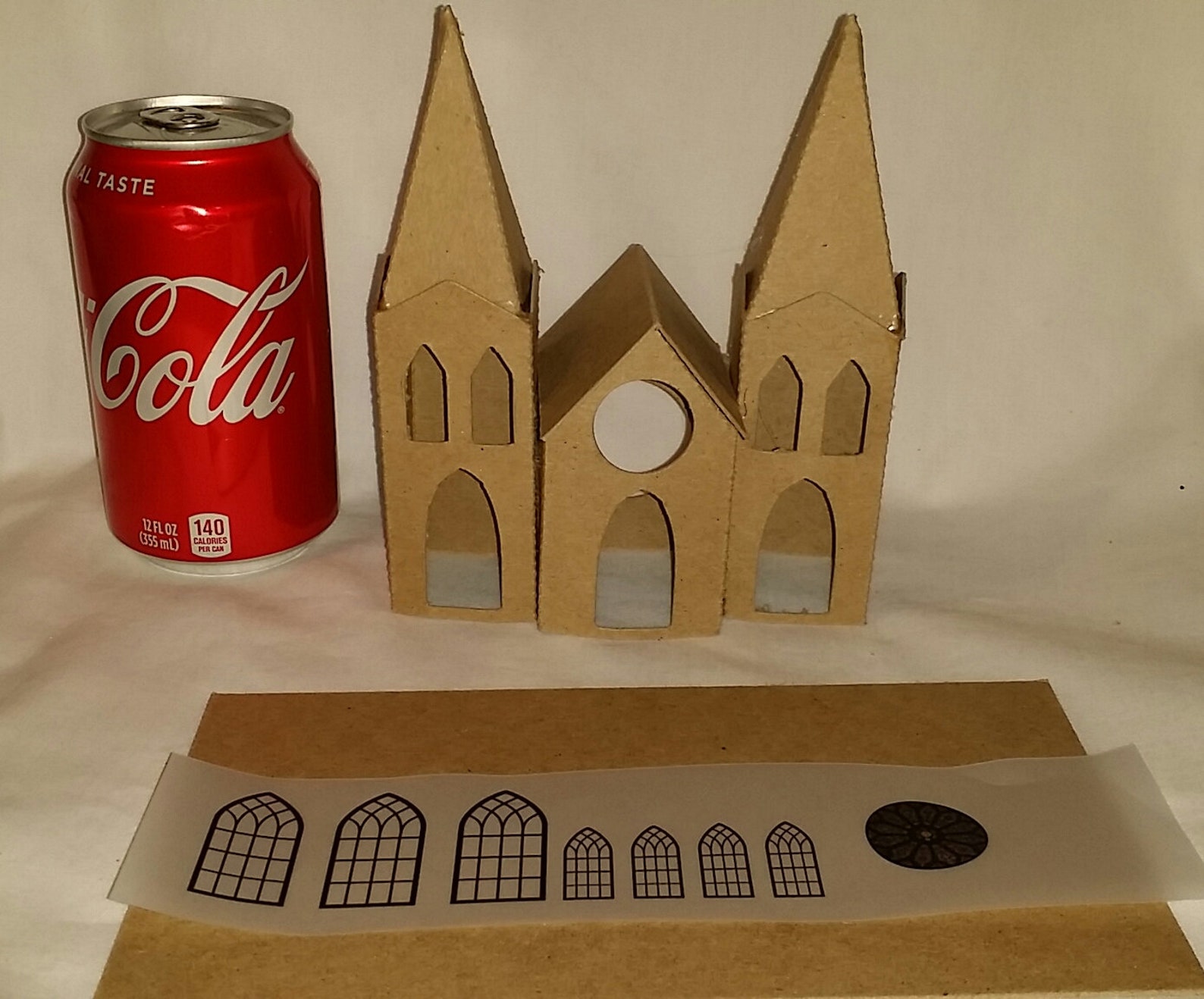 CATHEDRAL-DIY - Putz Style Cardboard Church - Etsy