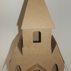 Putz Style Houses- Large Vintage Church With Steeple - Etsy