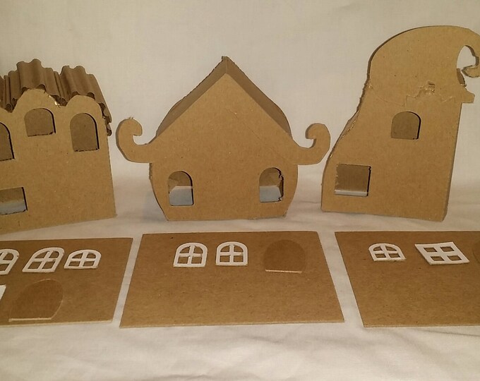 Whimsical/whoville Style Houses DIY Cardboard Houses - Etsy Australia