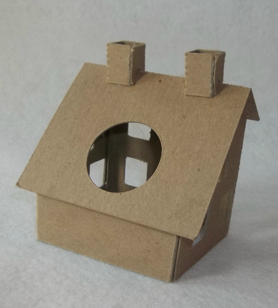 Putz Style House- SALTBOX HOUSE-DIY Little Village Cardboard House - Etsy