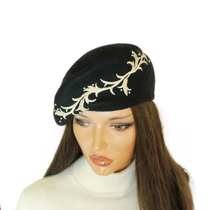 Embellished Beret - Etsy