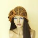 Ruddy Brown Color Hat Felted // Size 23 Inches // Camel and Brown ...
