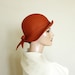 Rust Color Hat // Mahogany Hat Felted // Mahogany Hat // Size - Etsy
