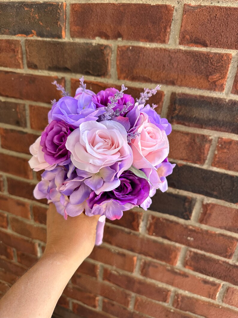 Lavender & Pink Prom Bouquet / Wedding Bouquet - Etsy