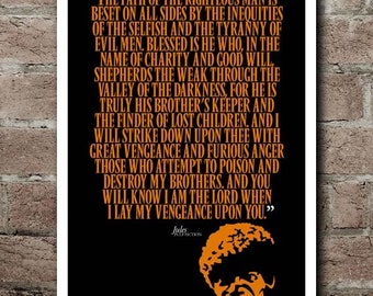 PULP FICTION Movie Quote Poster 12x18 | Etsy