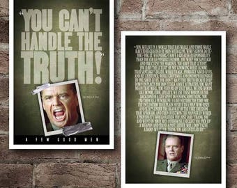 A FEW GOOD MEN Col. Jessup Speech Quote Poster | Etsy