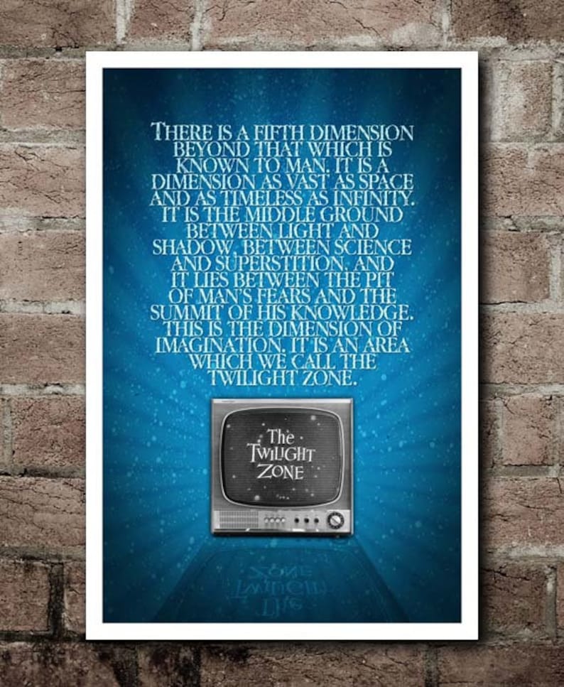 The Twilight Zone SEASON ONE Intro Poster 12x18 - Etsy