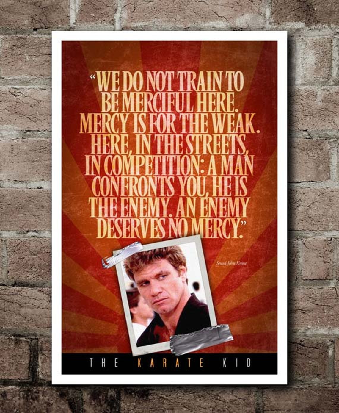 The Karate Kid no Mercy Quote Poster - Etsy