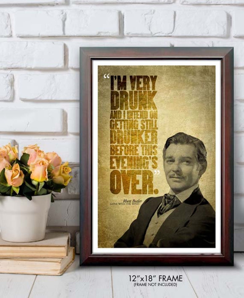Gone With the Wind RHETT BUTLER Combo Pack Quote Posters - Etsy