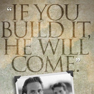 Field of Dreams "build It" Quote Poster (12"x18") - Etsy