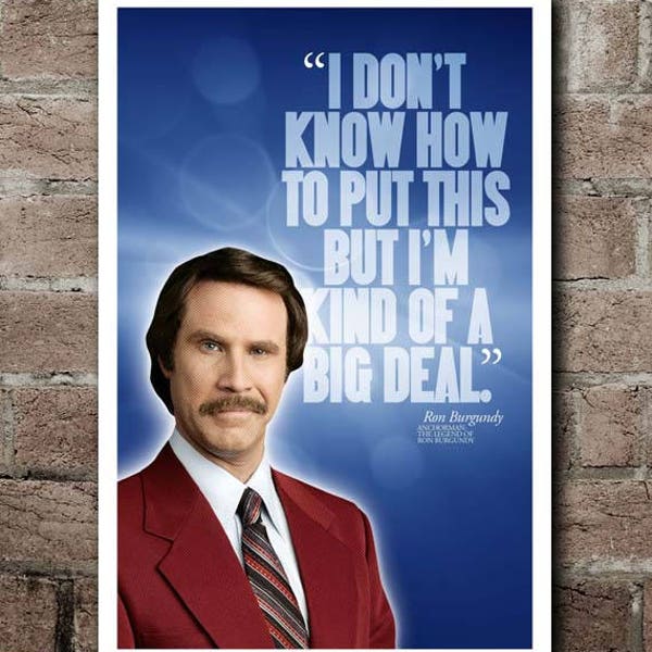 Ron Burgundy - Etsy