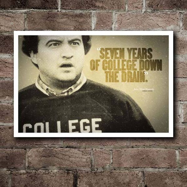 Animal House College Poster - Etsy