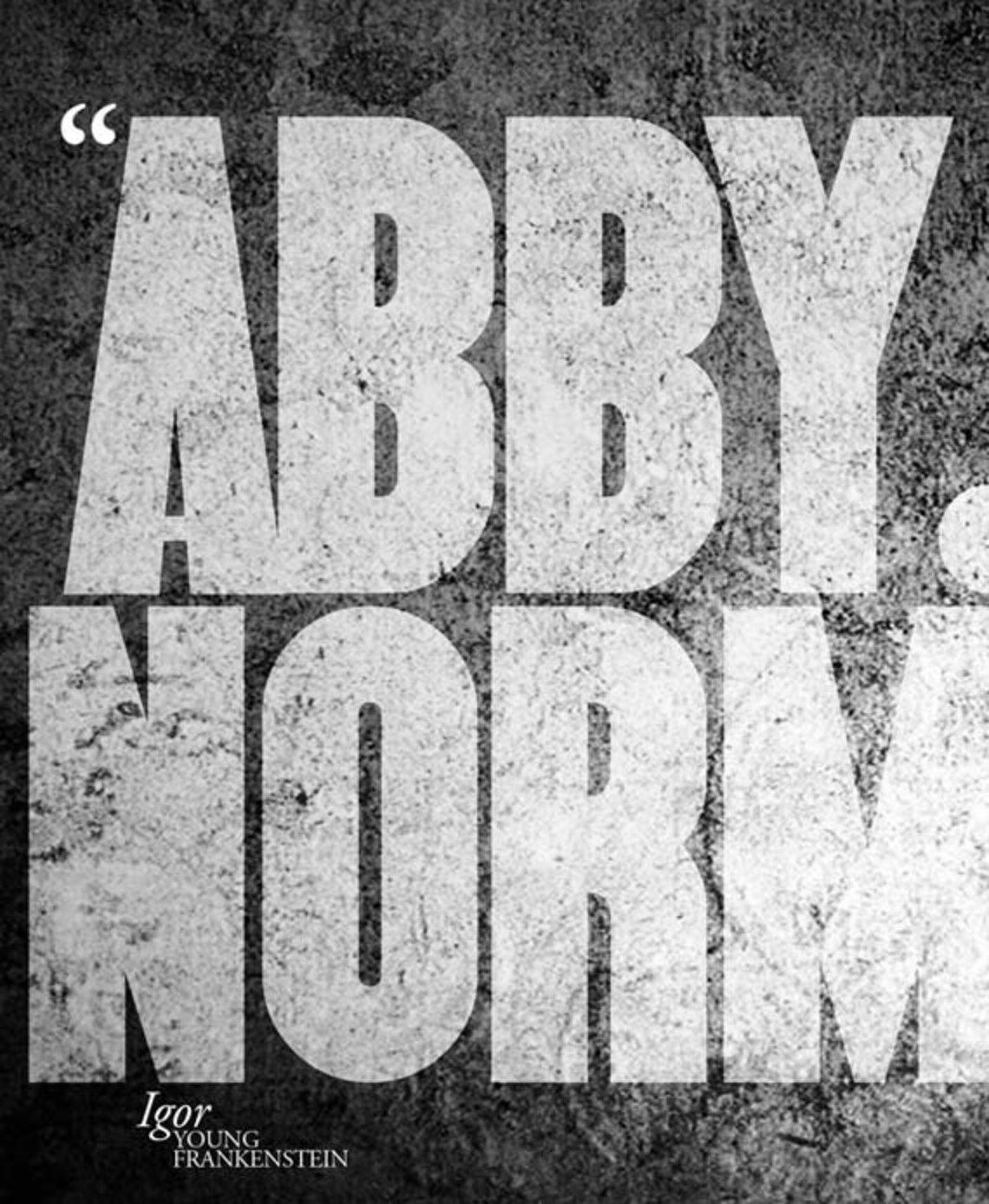 YOUNG FRANKENSTEIN IGOR abby... Normal Quote - Etsy