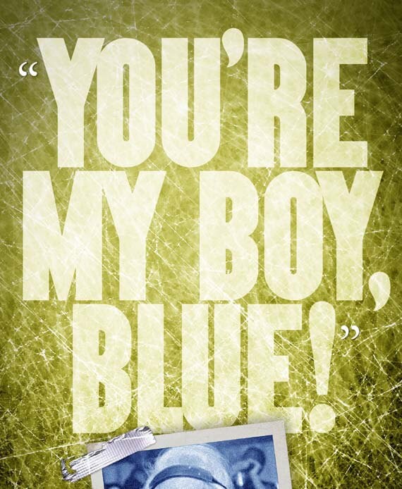 OLD SCHOOL you're My Boy Blue Quote Poster - Etsy