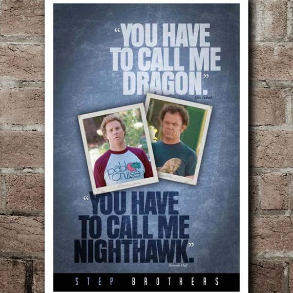 Step Brothers Dragon Poster - Etsy