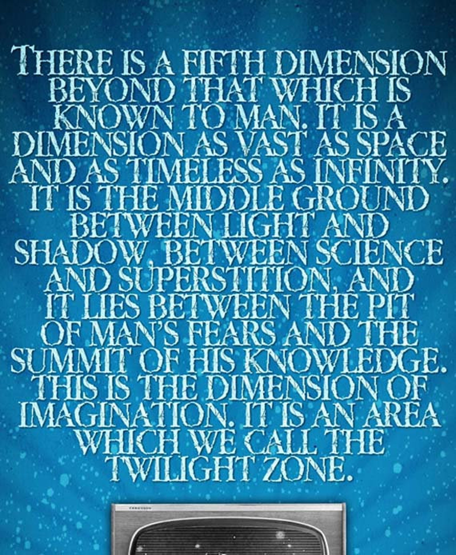 The Twilight Zone SEASON ONE Intro Poster 12x18 | Etsy